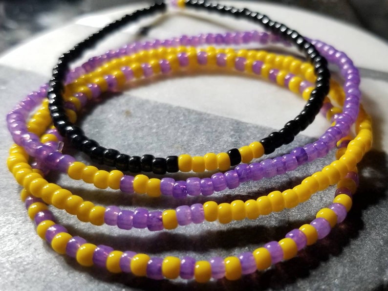In Memory of Kobe Bryant Glass Bead Stretch Bracelets (set of 2) - Etsy