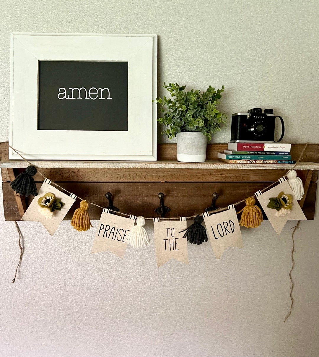 Praise to the Lord Banner - Christian Decor - Scripture - Encouraging ...