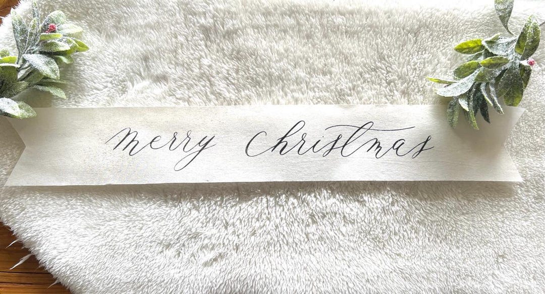 Merry Christmas | Tree Banner - Etsy