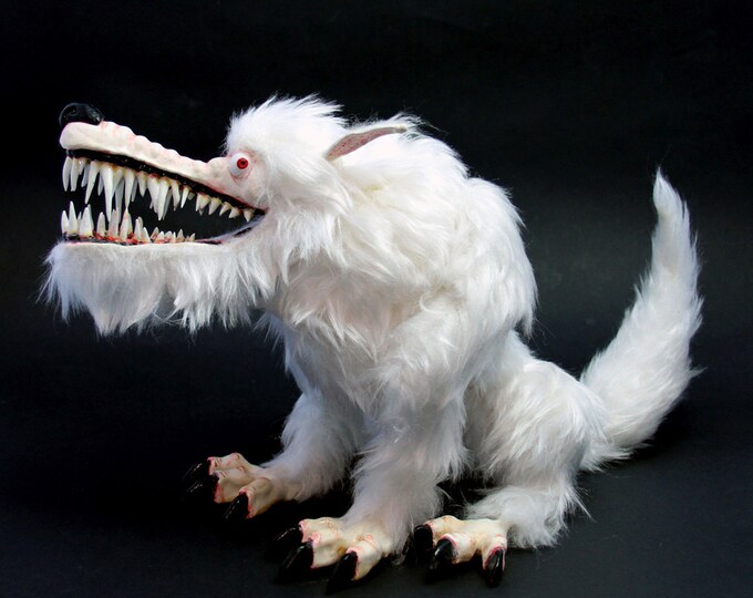 Rigged Stop-motion Animation Puppet/figure "the White Wolf" - Etsy