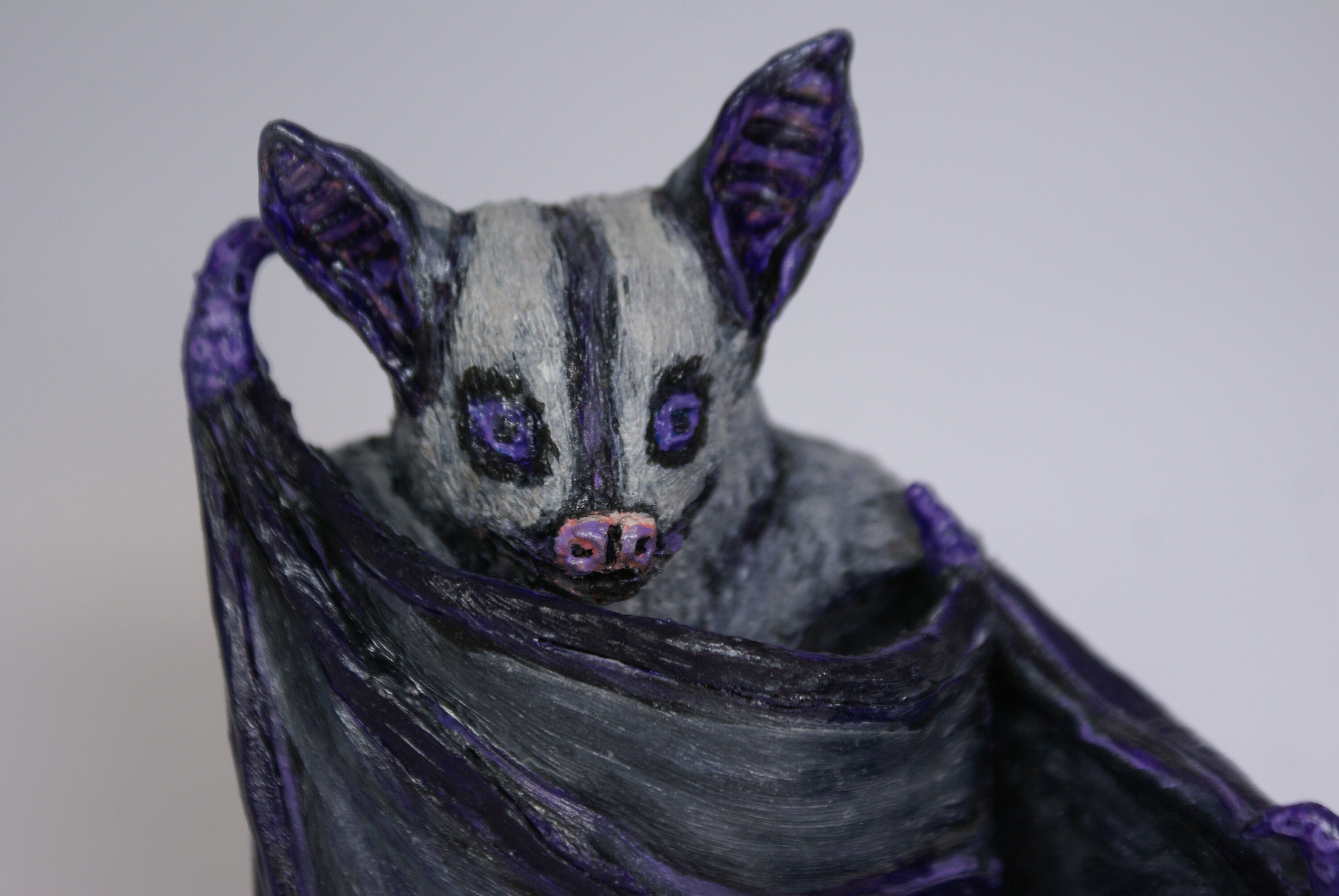 Ceramic Animal Statuette the Baby Bat Traditional - Etsy