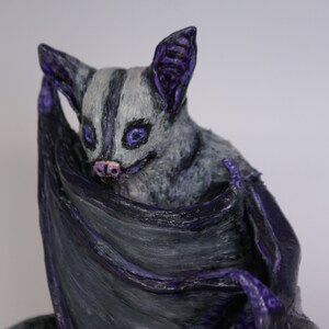 Ceramic Animal Statuette "the Baby Bat", Traditional Modeling, Unique ...