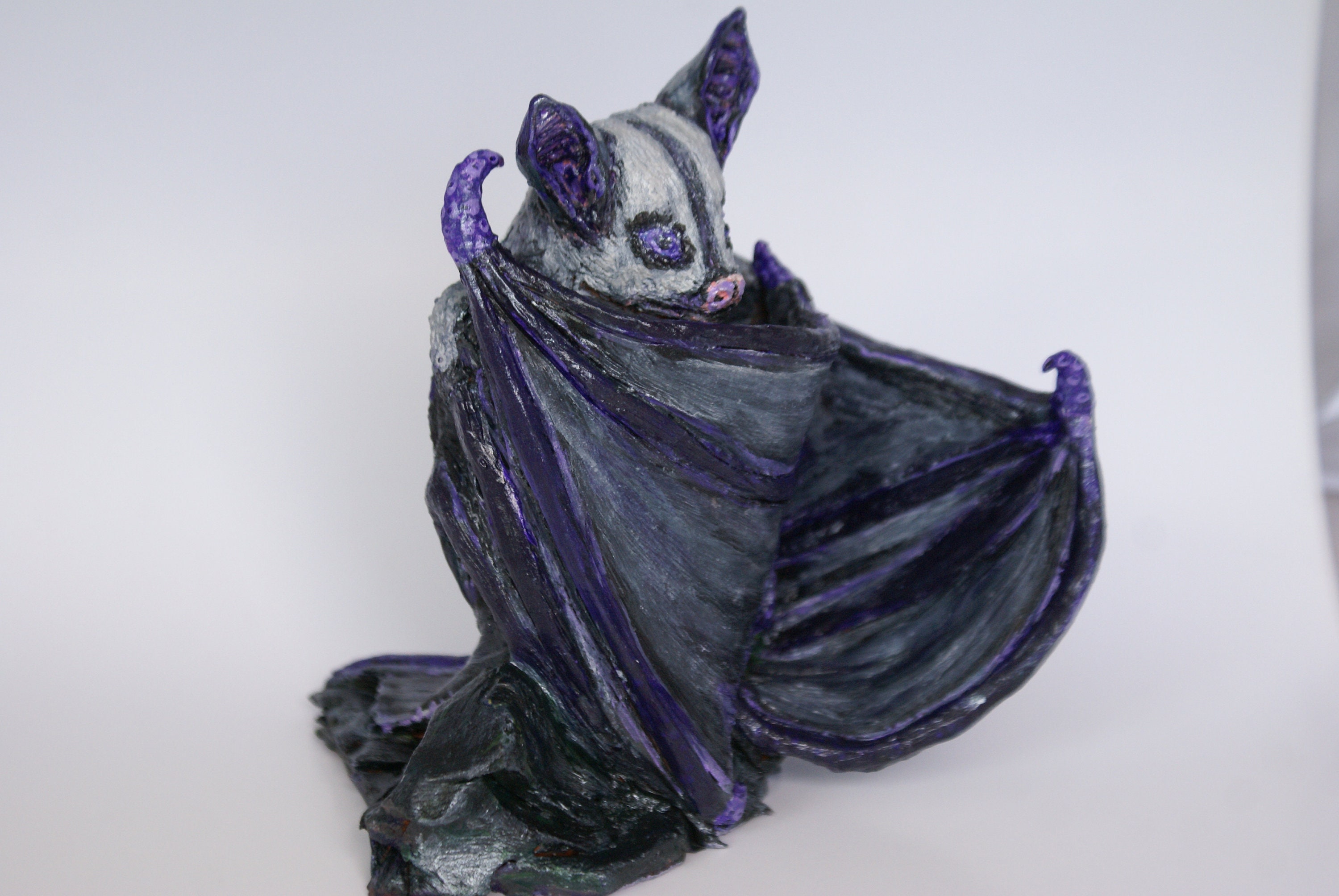 Ceramic Animal Statuette the Baby Bat Traditional - Etsy