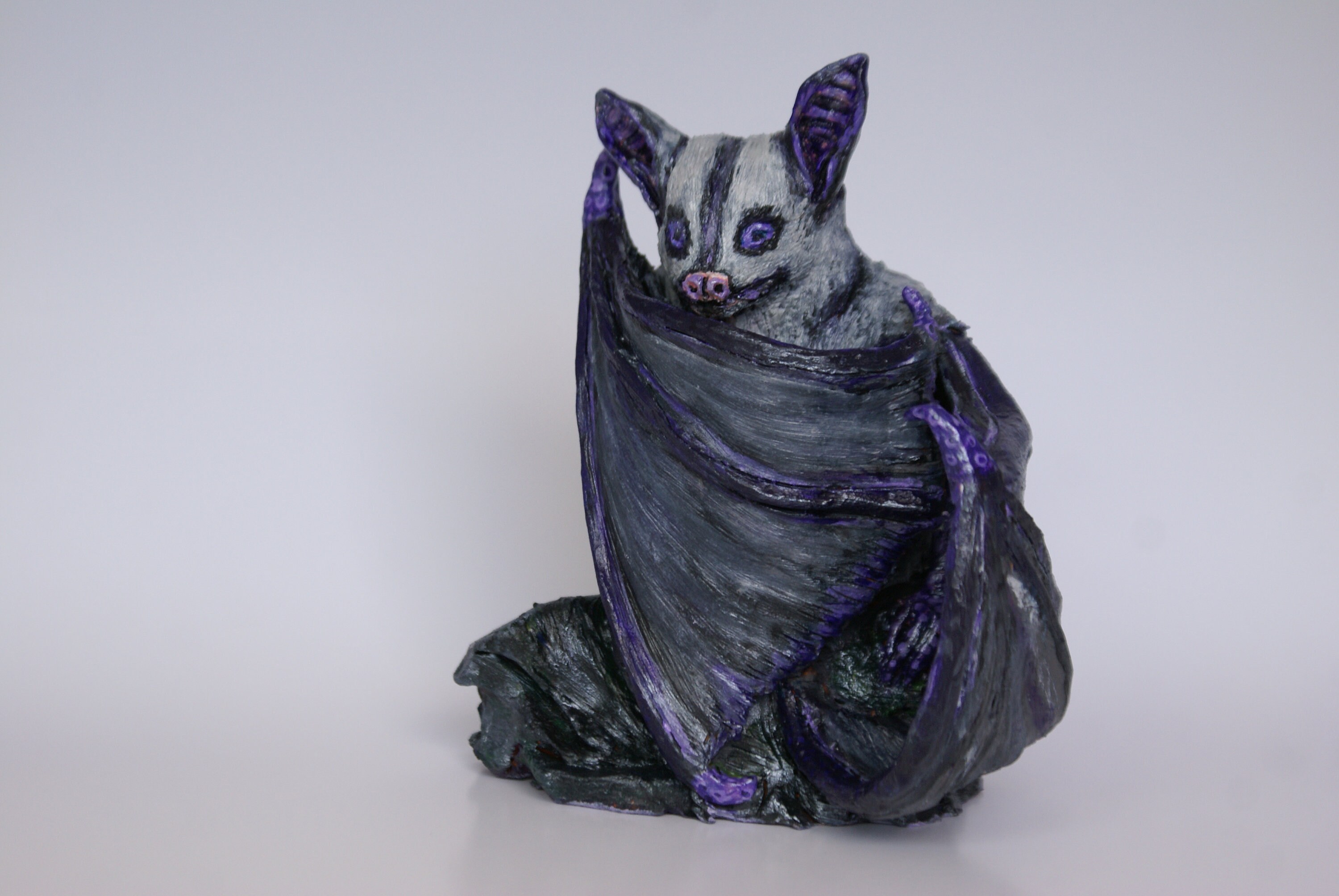Ceramic Animal Statuette the Baby Bat Traditional - Etsy
