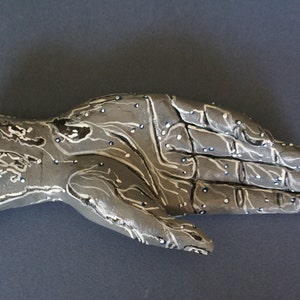 Ceramic Statuette "inner Hand Touch", Modern Sculpture, Unique Art Item ...