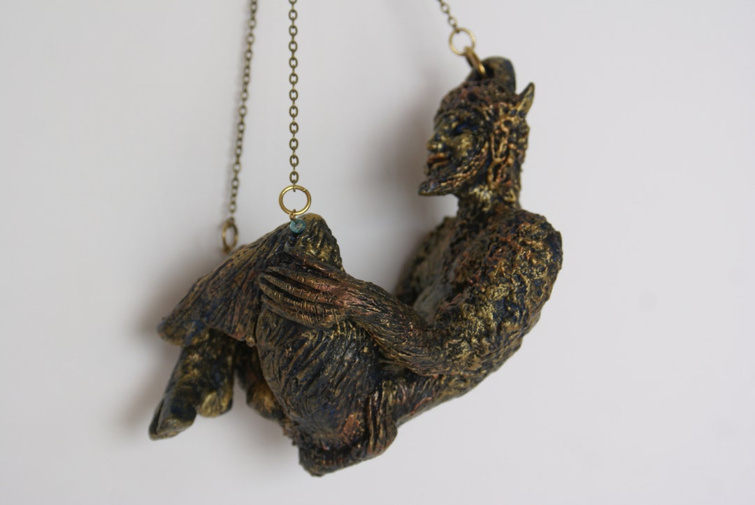 Satyr Pan Faun, Ceramic Handmade Ancient Greek-roman Erotic Sculpture ...