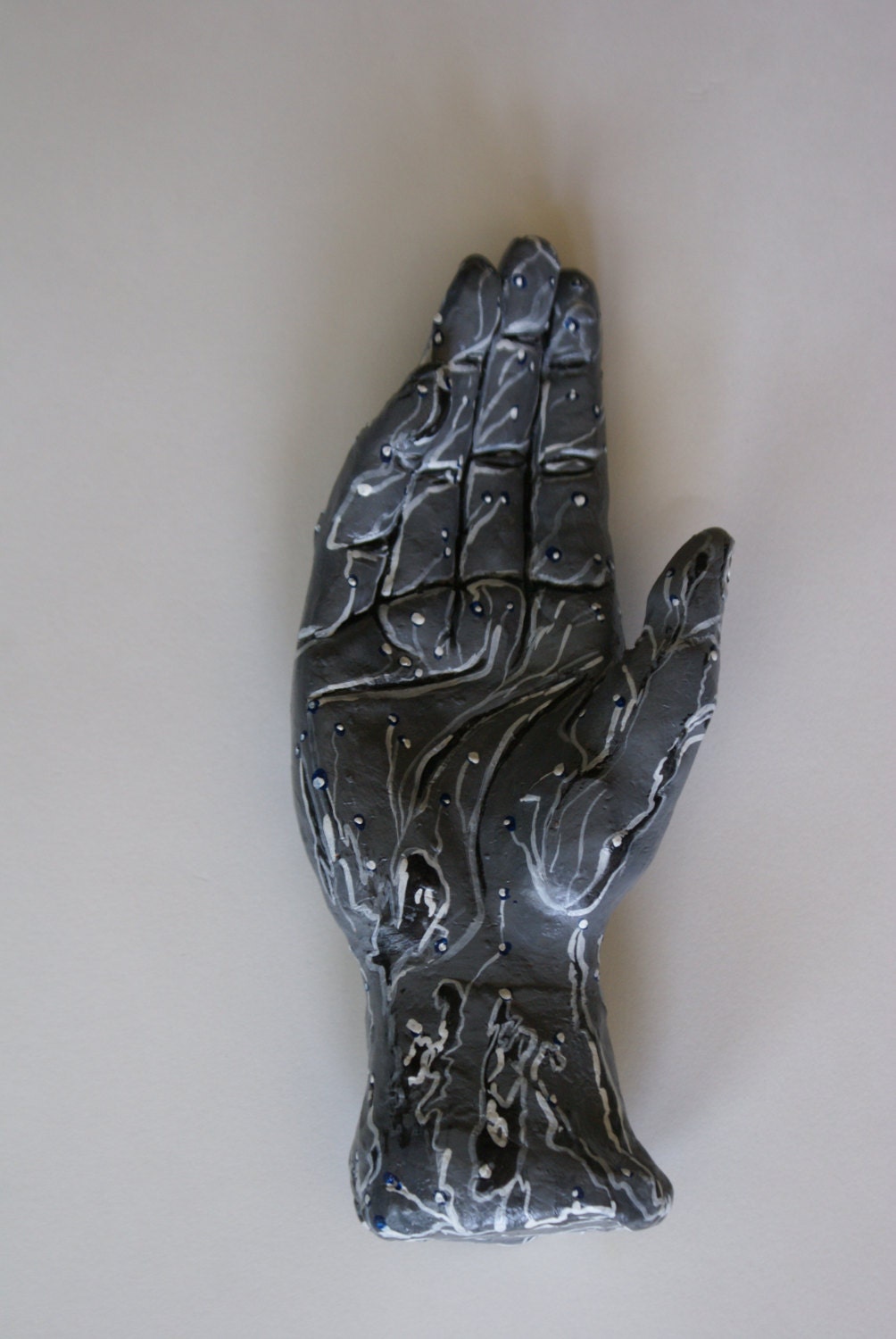 Ceramic Statuette inner Hand Touch, Modern Sculpture, Unique Art Item ...