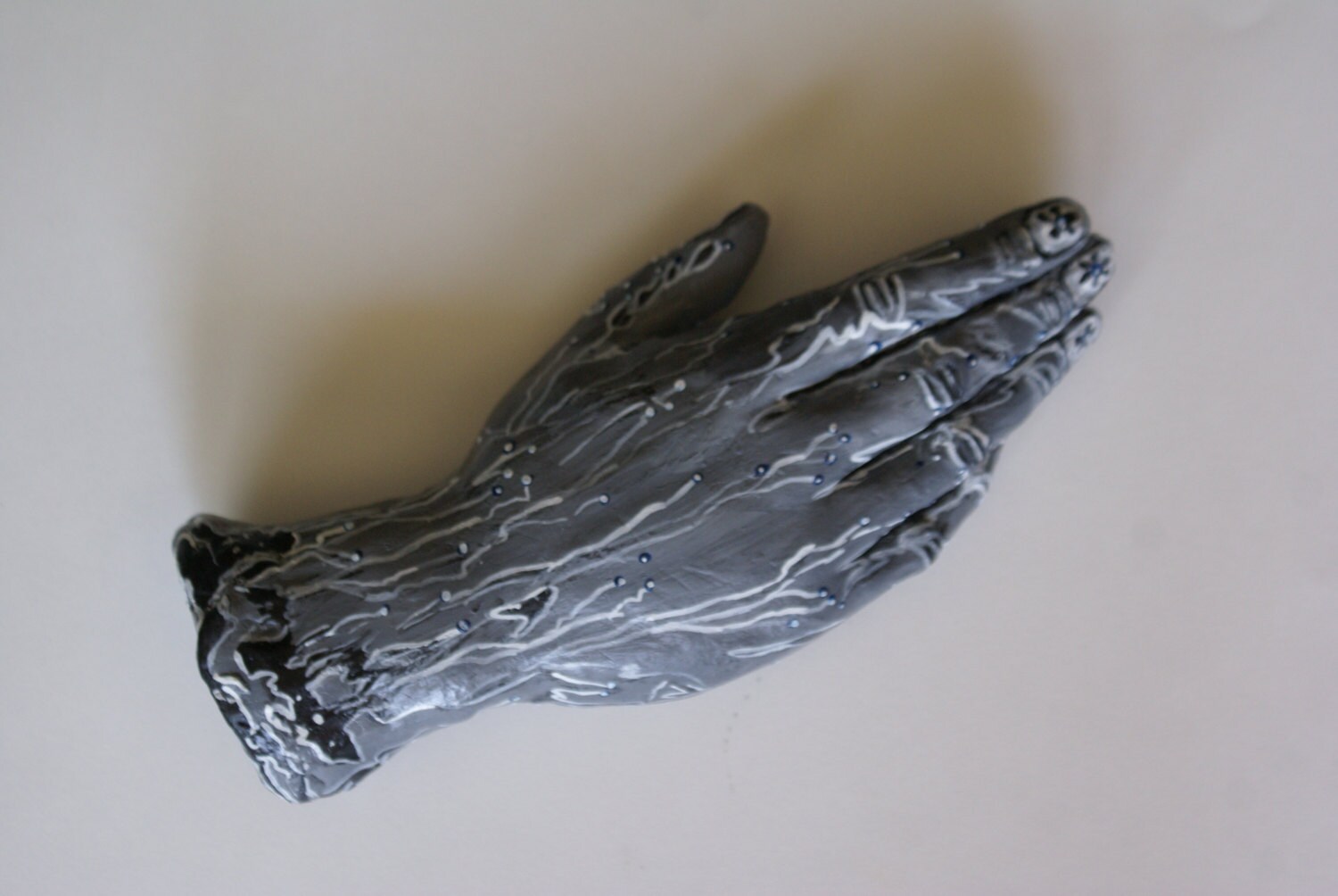 Ceramic Statuette inner Hand Touch, Modern Sculpture, Unique Art Item ...