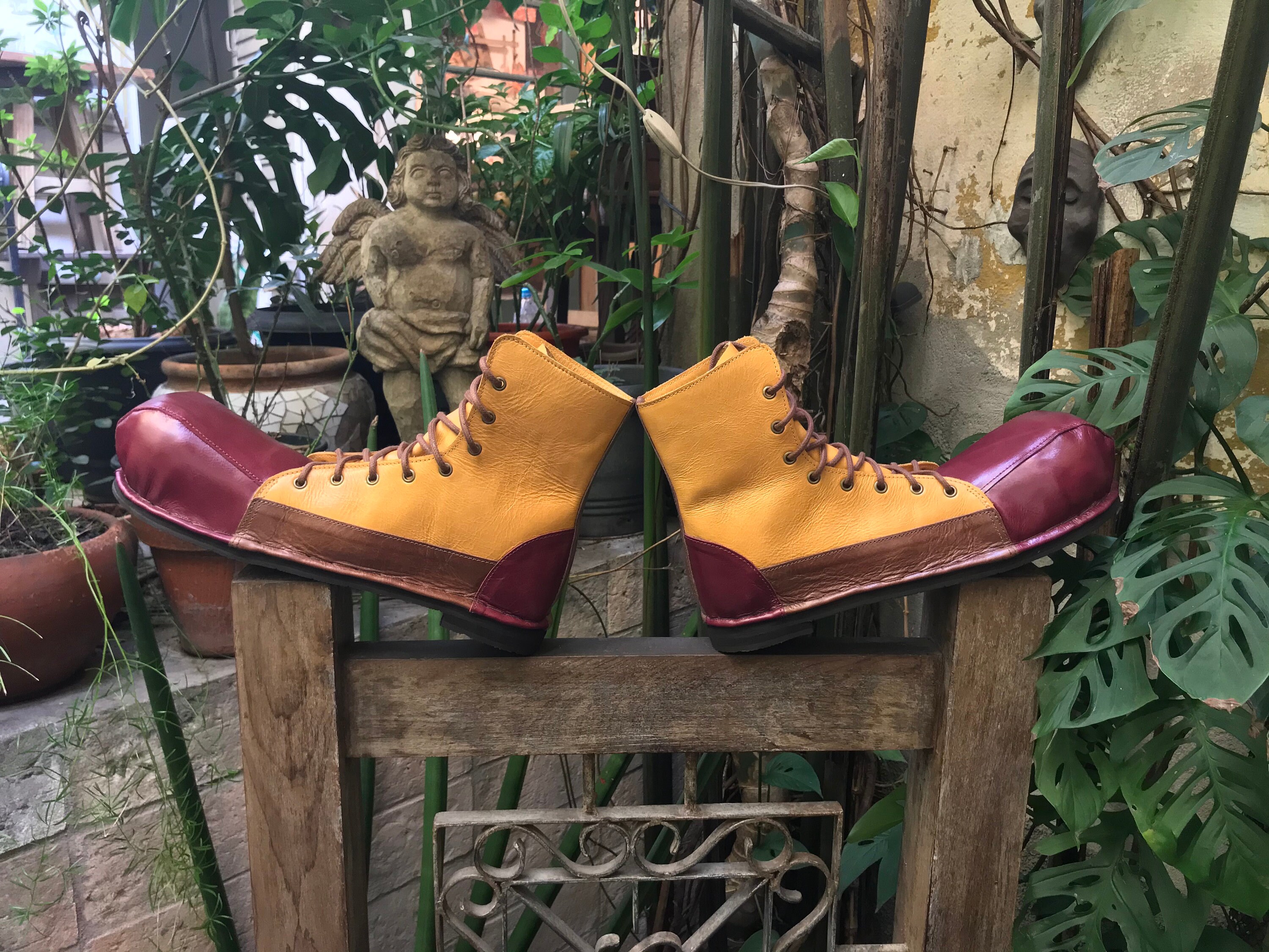 Handmade Leather Clown Shoes Mod.56 - Etsy