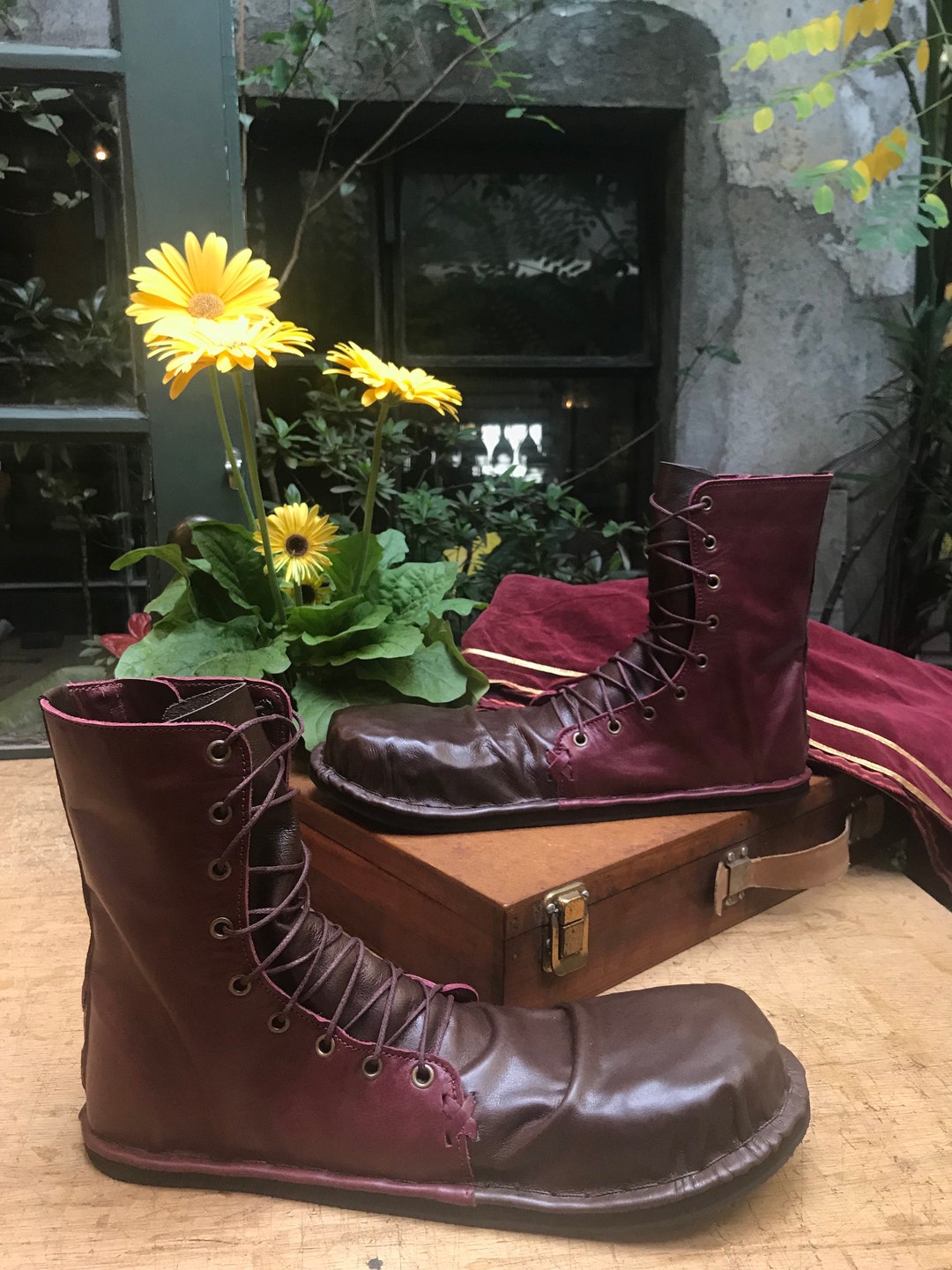 Handmade Leather Clown Shoes - Mod.42 - Etsy