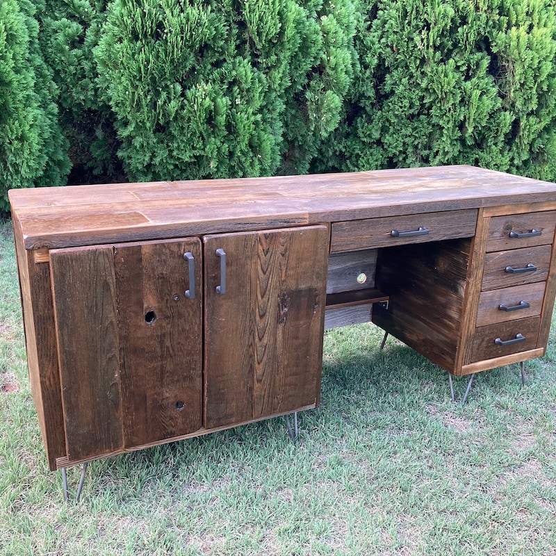Reclaimed Wood Desk - Etsy