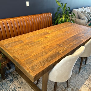 Reclaimed Wood Dining Table on U Legs - "the Gentry" - Etsy