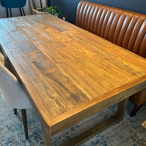 Reclaimed Wood Dining Table on U Legs - "the Gentry" - Etsy