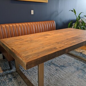 Reclaimed Wood Dining Table on U Legs - "the Gentry" - Etsy