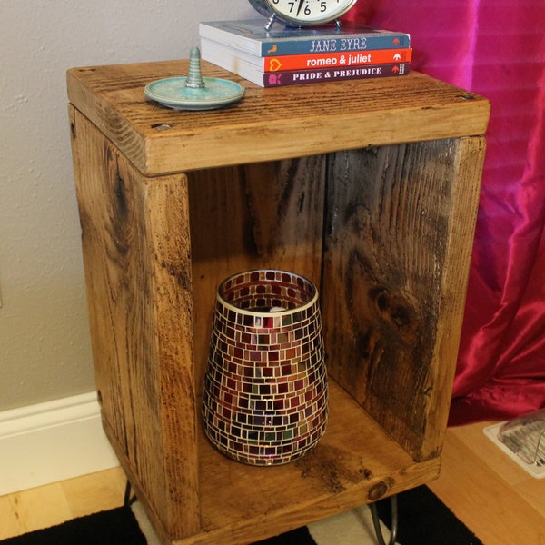 Rustic Nightstand - Etsy