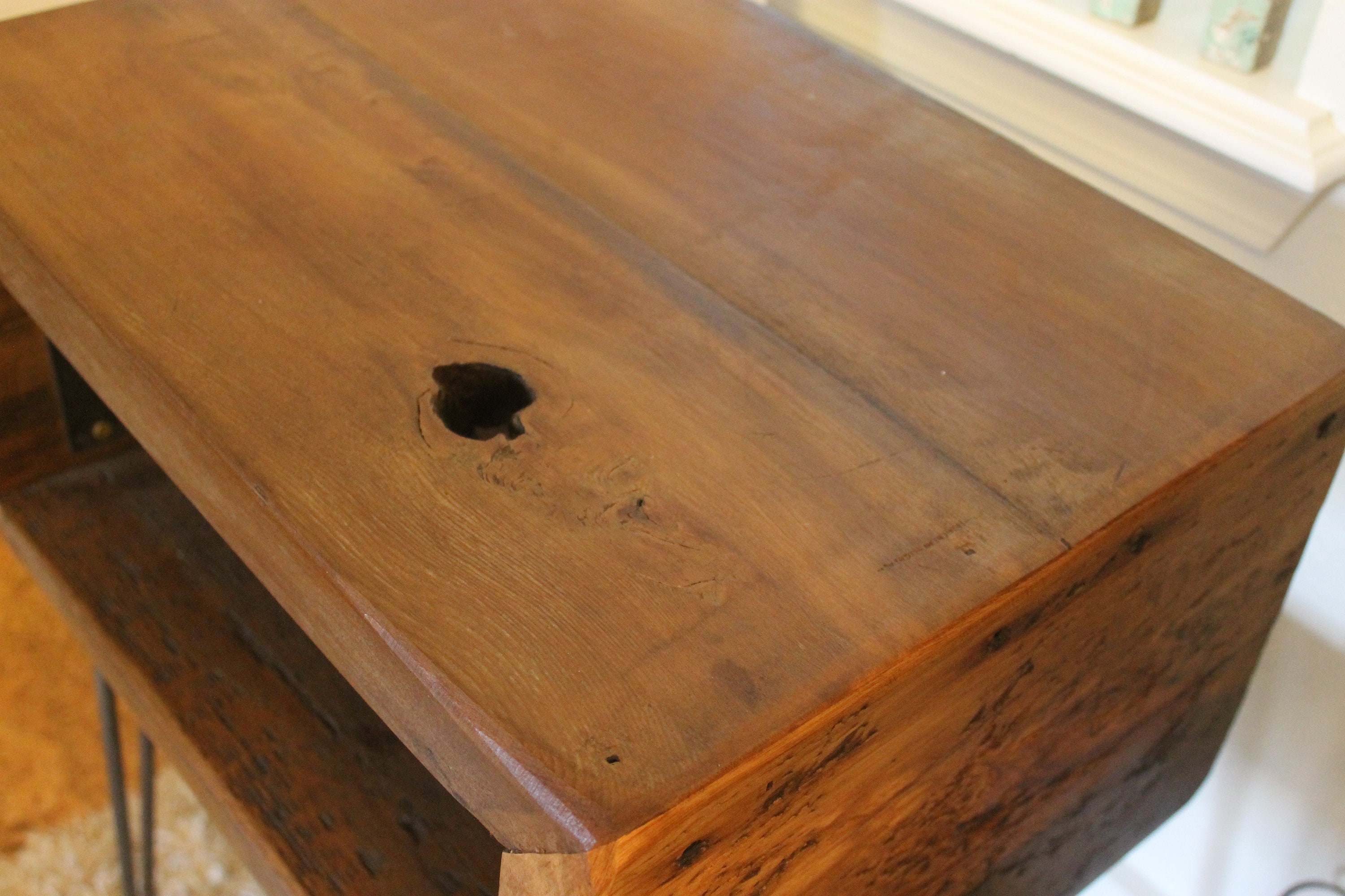 Reclaimed Wood Nightstand, the "marlo", Rustic, Mid Century, Industrial ...