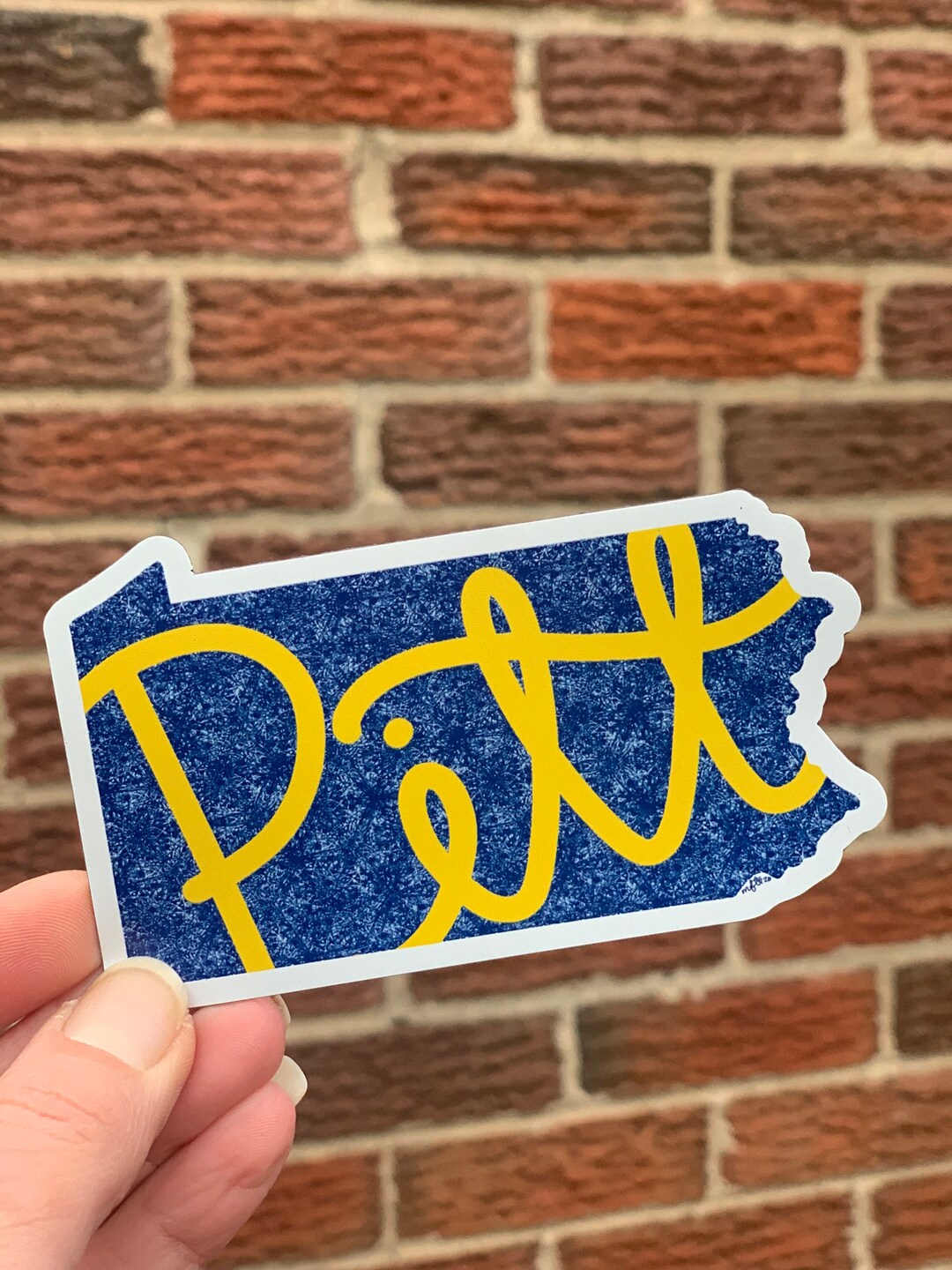 Pittsburgh Blue and Gold STICKER or MAGNET Vinyl Sticker - Etsy