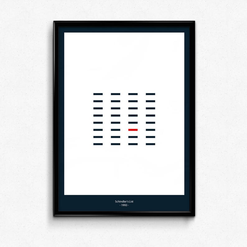 Schindler's List - Minimal Movies Poster - Etsy
