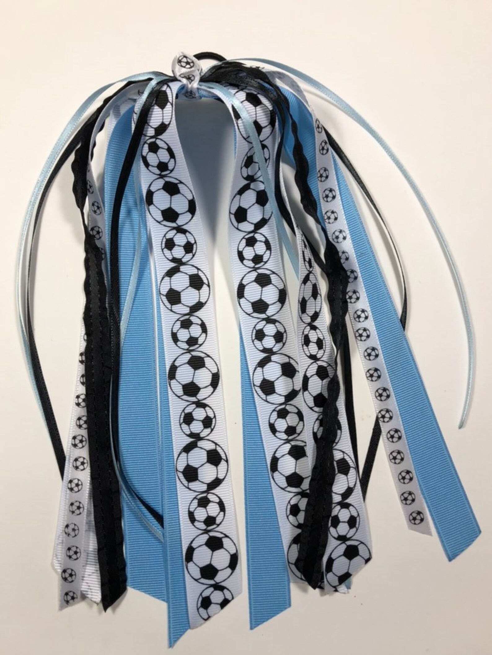 Soccer Ponytail Streamers Streamers Soccer Hairbow - Etsy