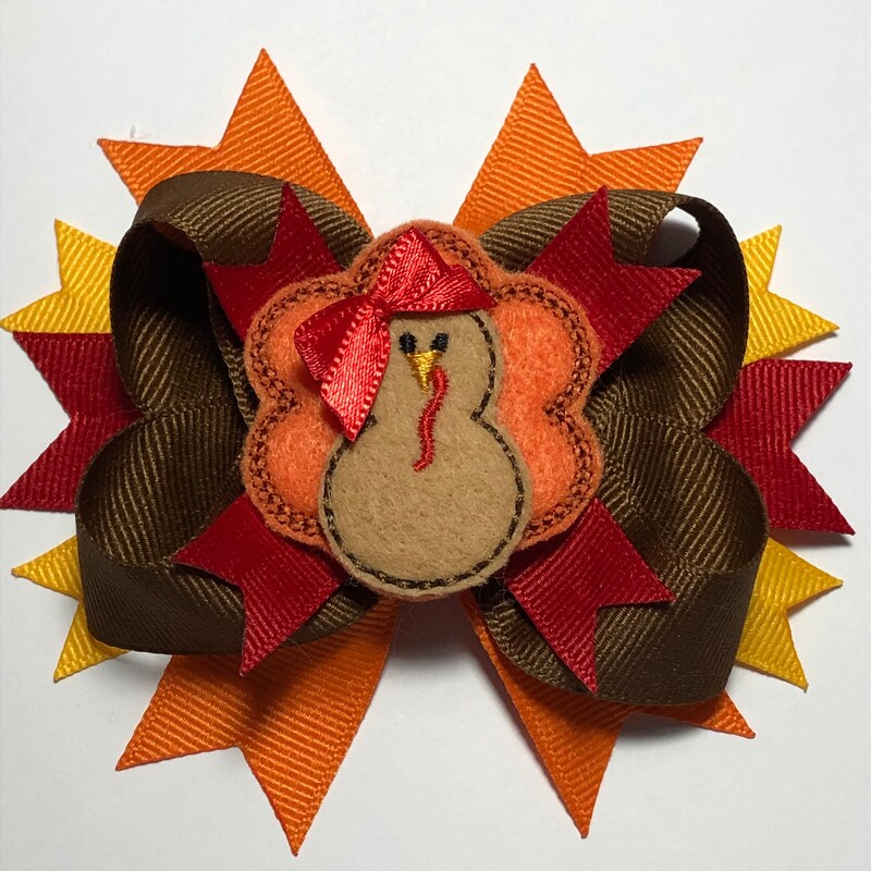 Thanksgiving Bow - Etsy