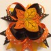 Loopy Fall Felt Butterfly Bow Embroidered Butterfly Fall Hairbow ...