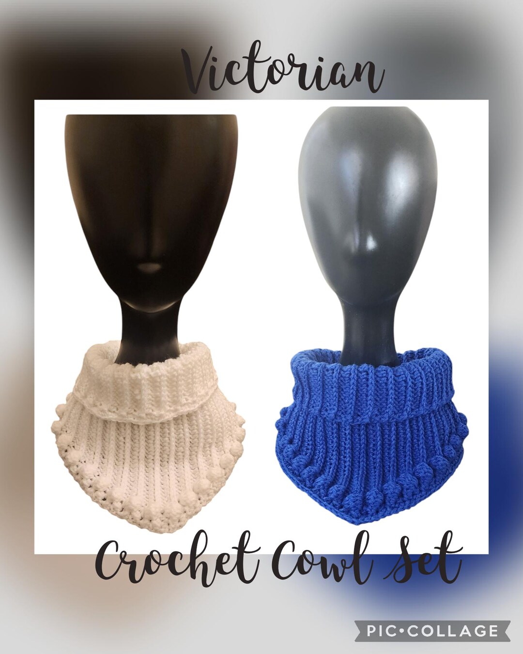 Victorian Crochet Cowl Set - Etsy
