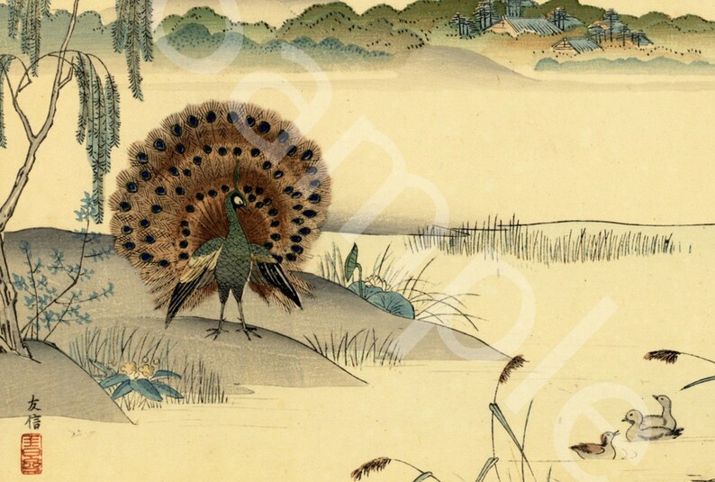Antique Japanese Woodblock Print From Fables Choisies De Florian Circa ...