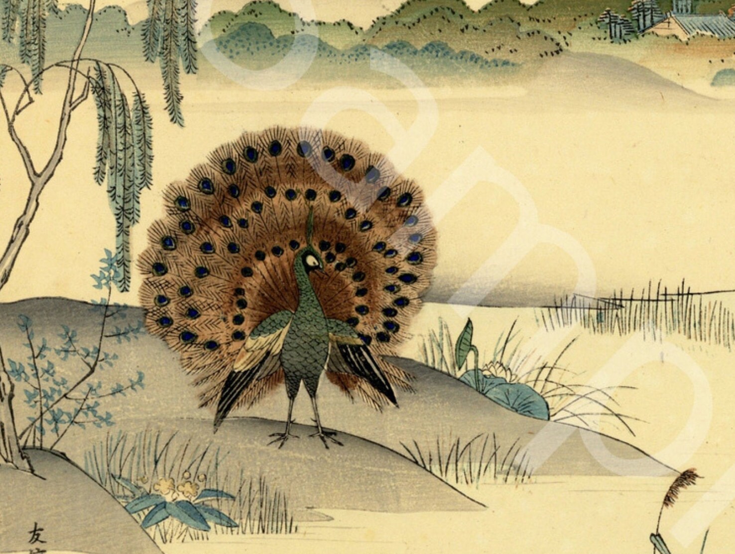 Antique Japanese Woodblock Print From Fables Choisies De Florian Circa ...