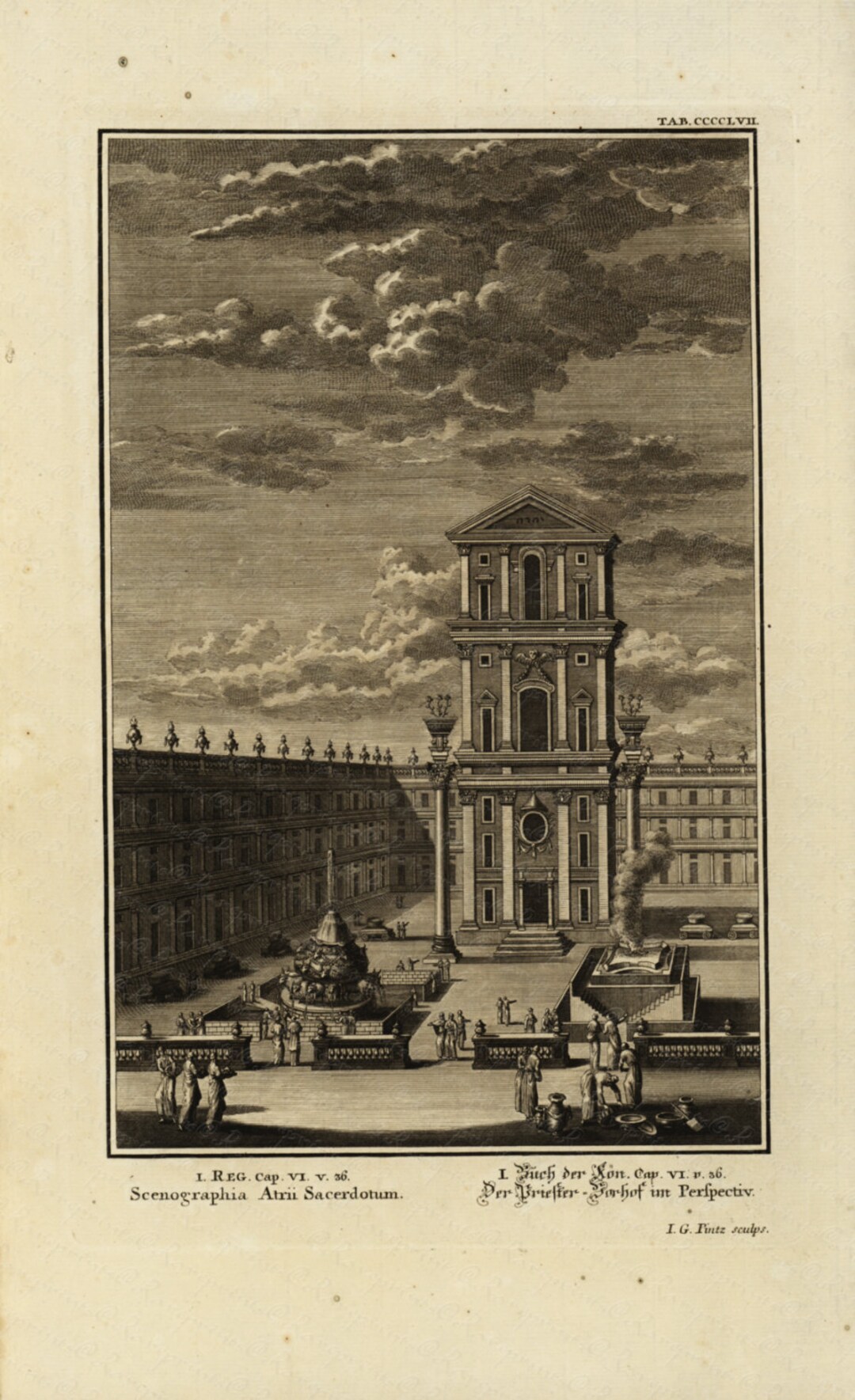 Original Physica Sacra Original Large Folio Engraving Grabado bíblico ...