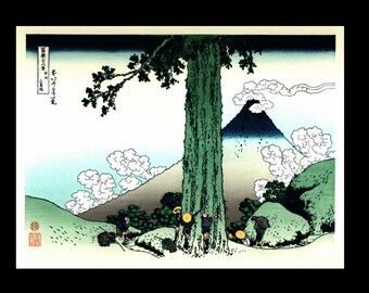 Japanese Ukiyo-e Woodblock Print Katsushika Hokusai - Etsy