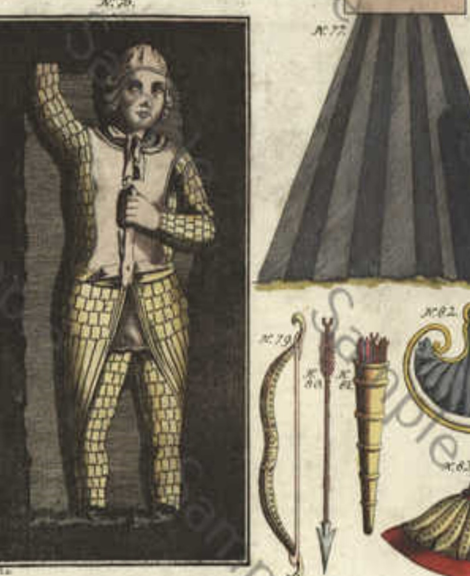 18th Century Antique Original Architecture Hand Colored Engraving Circa ...