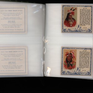 American Indian Chiefs Card From Red Man Tobacco Company | Etsy