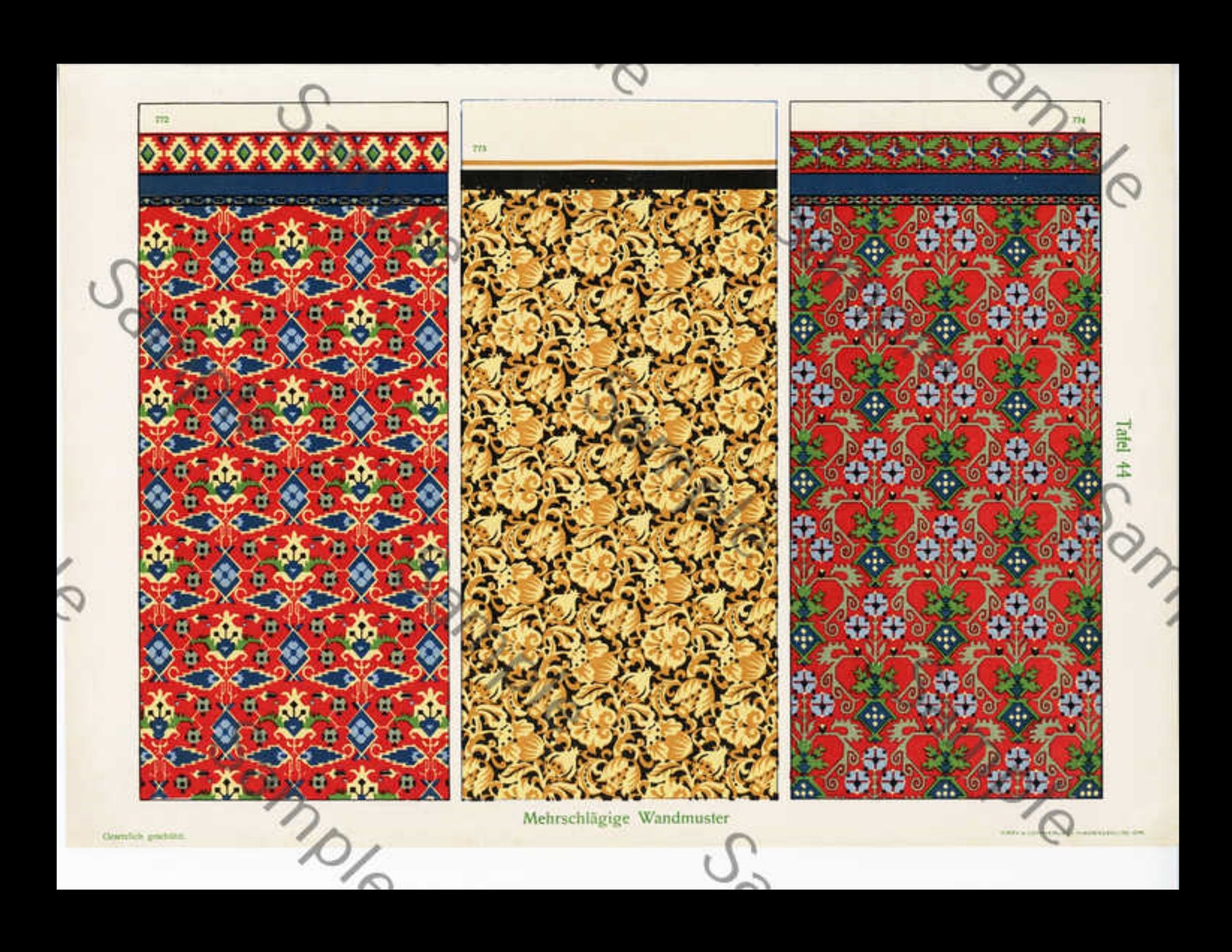 Antique Original Architecture Colored Lithograph Print 1890 | Etsy