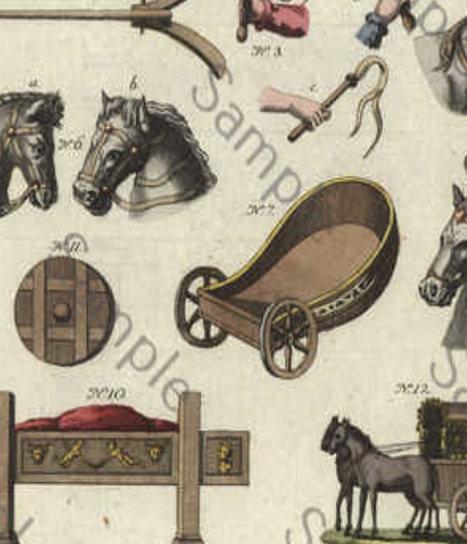 18th Century Antique Original Architecture Hand Colored Engraving Circa ...