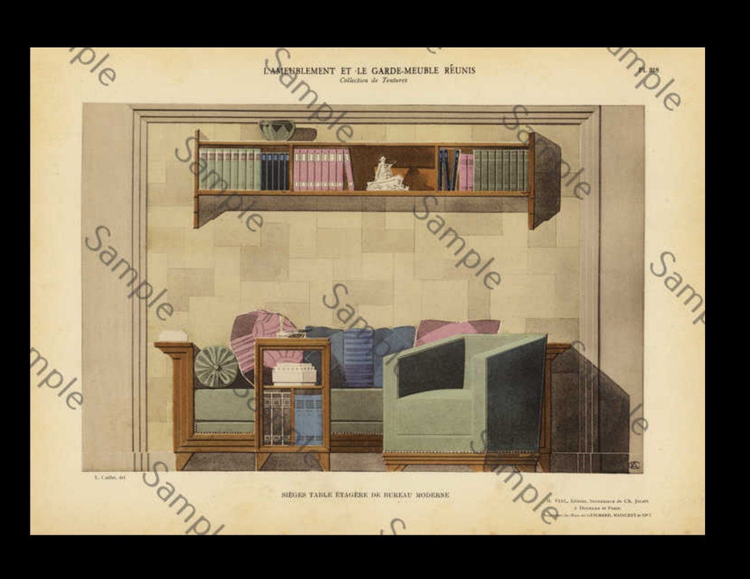 RARE Chromolithograph After Original Drawing by Foussier - Etsy