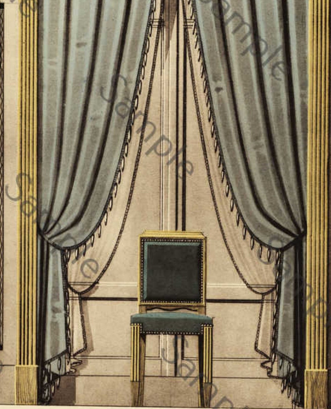 RARE Chromolithograph After Original Drawing by Foussier, Printed by ...