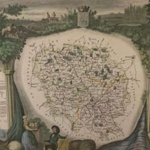 Original Hand Color France Colonies Map Circa 1852 Large Map - Etsy