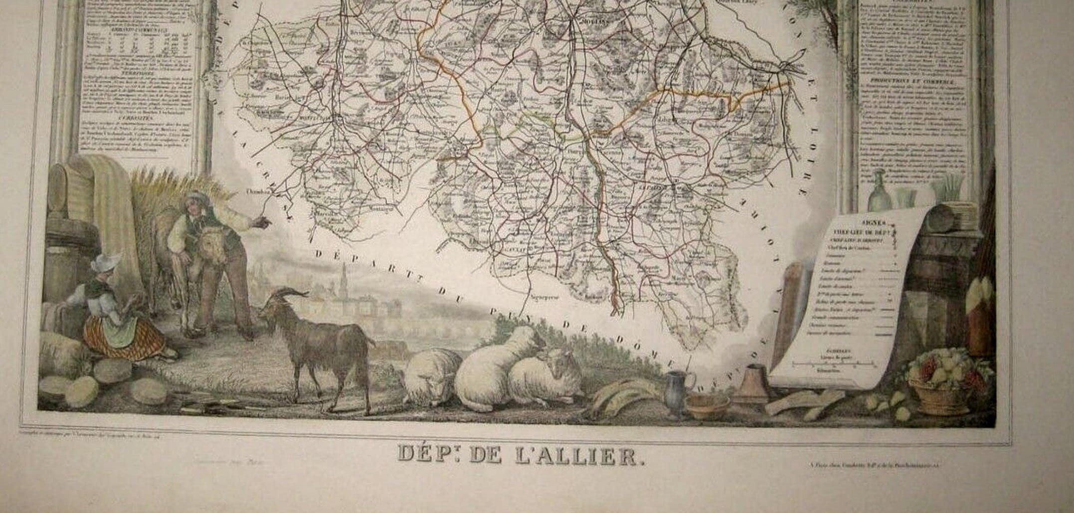 Original Hand Color France Colonies Map Circa 1852 Large Map - Etsy