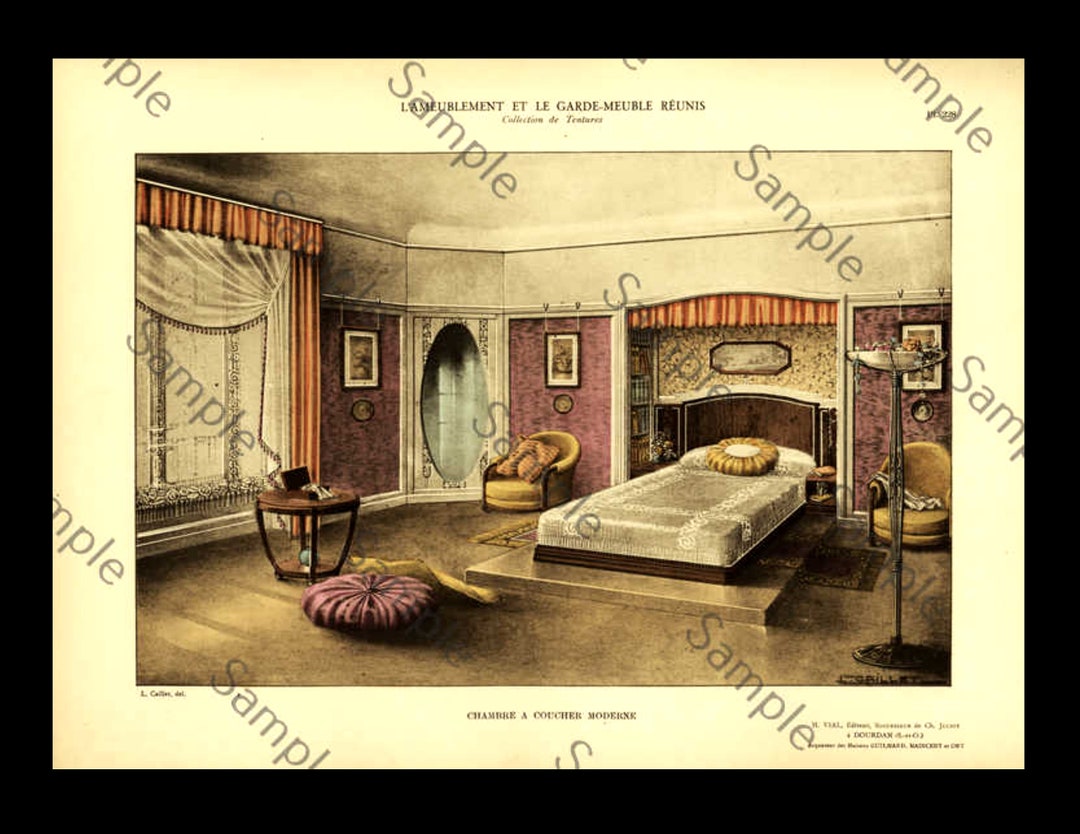 RARE Chromolithograph After Original Drawing by Foussier - Etsy