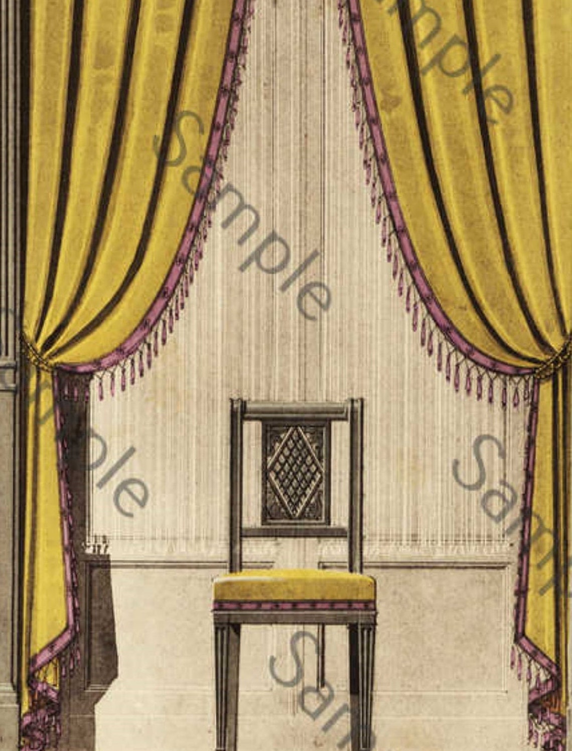 RARE Chromolithograph After Original Drawing by Foussier, Printed by ...