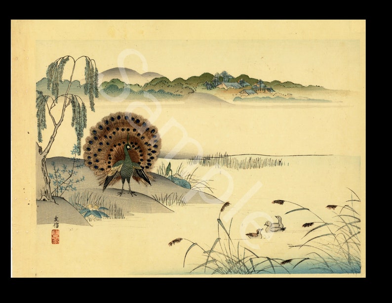 Antique Japanese Woodblock Print From Fables Choisies De Florian Circa ...