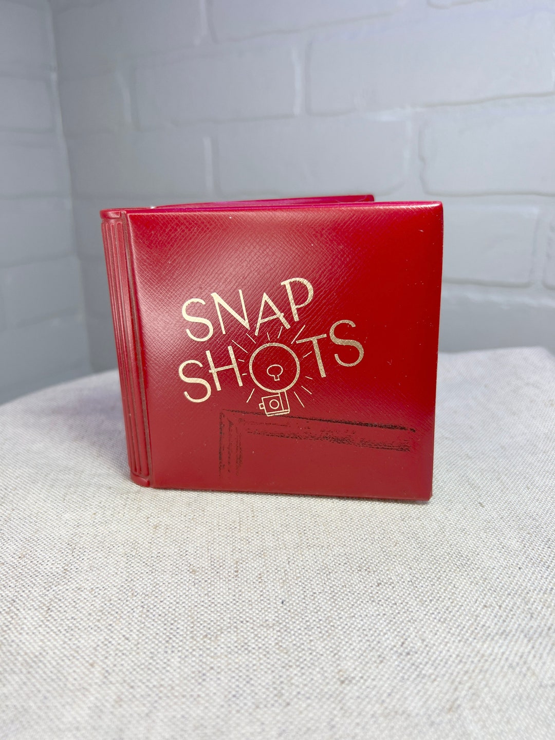 Vintage Hallmark Red Photo Album Snap Shots Small Mini Photo Album Mini ...