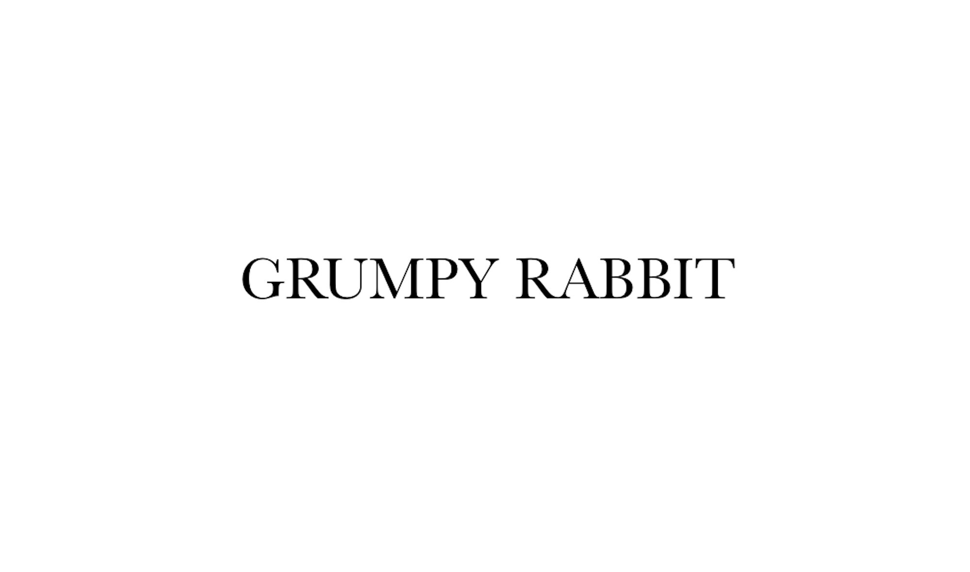 Grumpy Rabbit - Pencil Drawing Print - Etsy