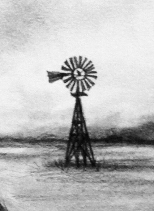 Pencil Drawing Print - Farm Field - Etsy