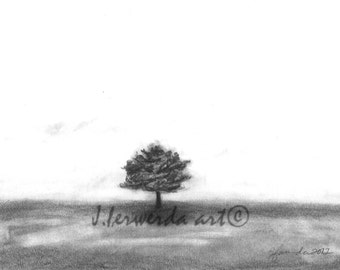 Pencil Drawing Print Growing Into Hope Day 199 | Etsy