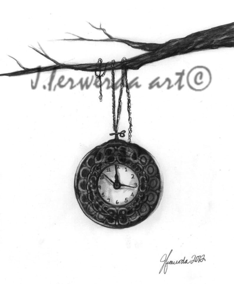 Pencil Drawing Print - It's Your Time - Day 314 - Etsy