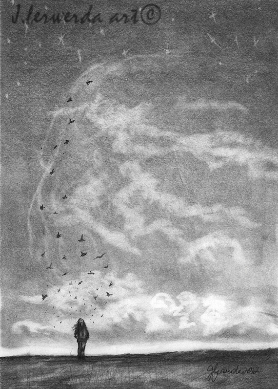 Pencil Drawing Print Let It Go Day 249 | Etsy UK