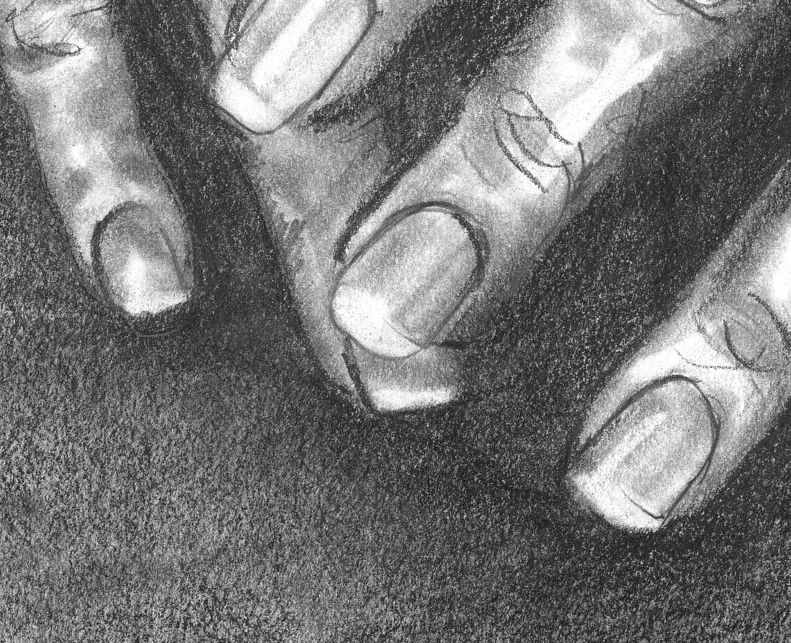 Pencil Drawing Print - These Hands - Day 124 - Etsy