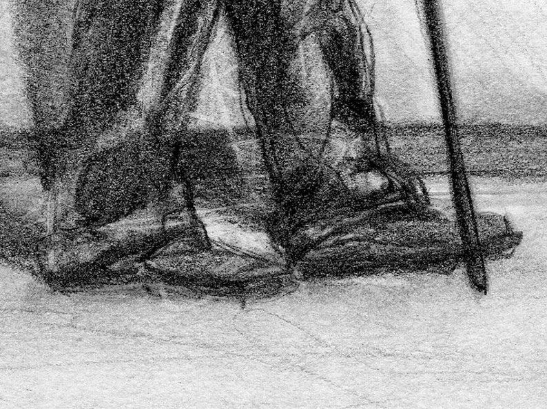 Pencil Drawing Print - Shadows and Sunshine Day 363 - Etsy