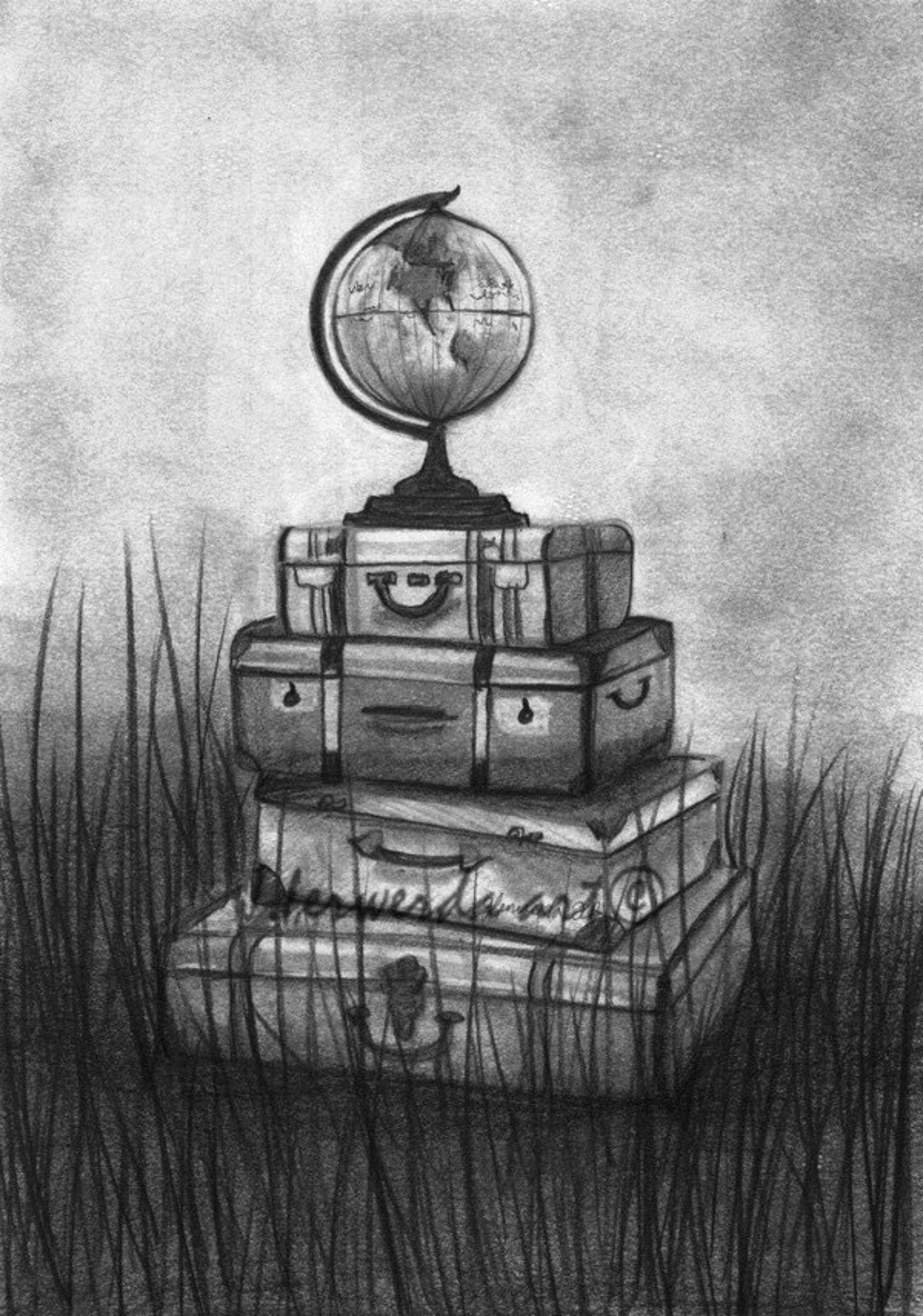 Pencil Drawing Print - the World We Want - Day 212 - Etsy